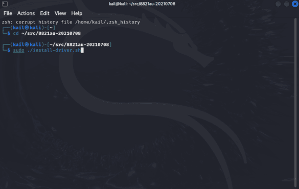 How to install ALFA AWUS036ACS driver in Kali Linux - os73